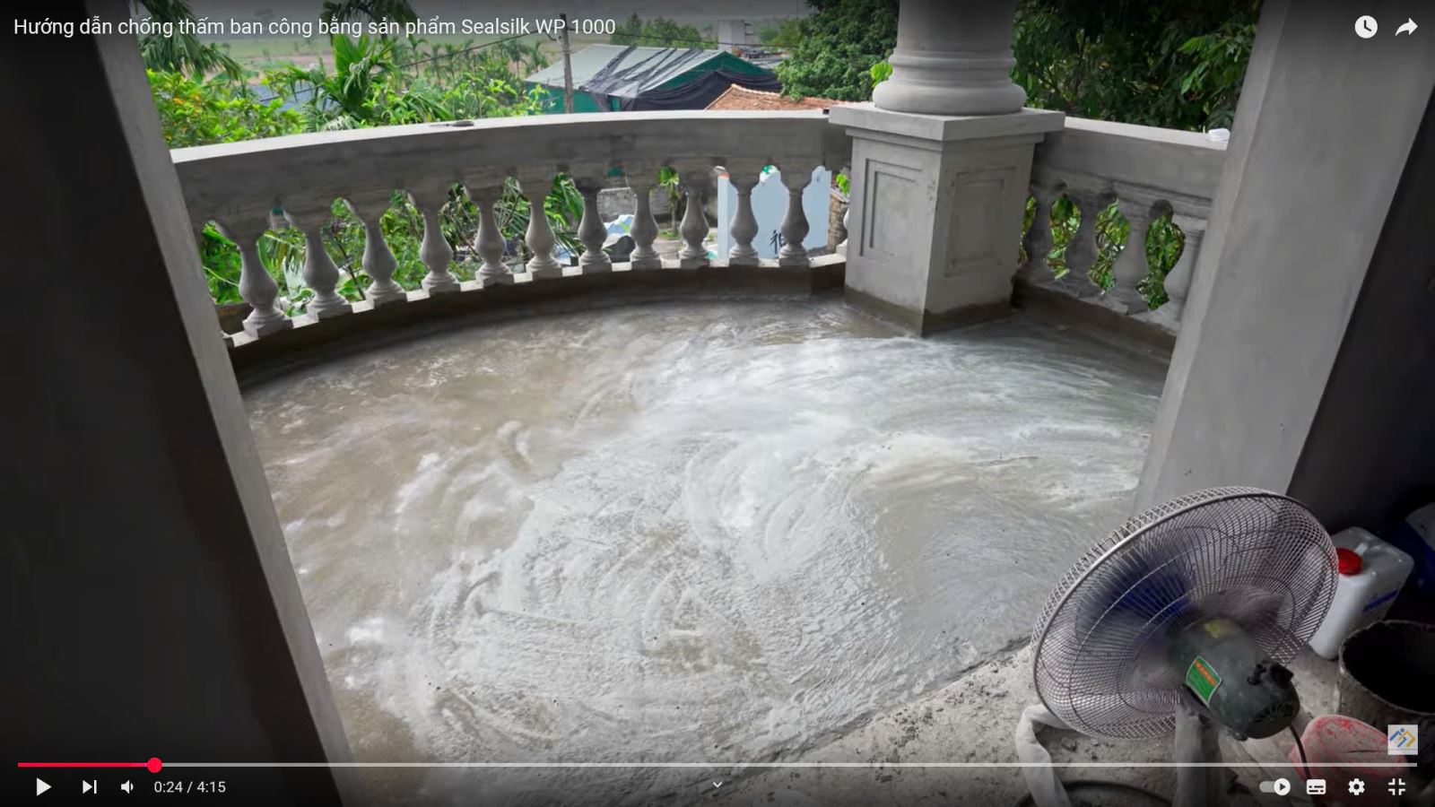 Hướng Dẫn Chống Thấm Ban Công, Chống Thấm Seno Ban Công Bằng SILKSEAL-WP1000